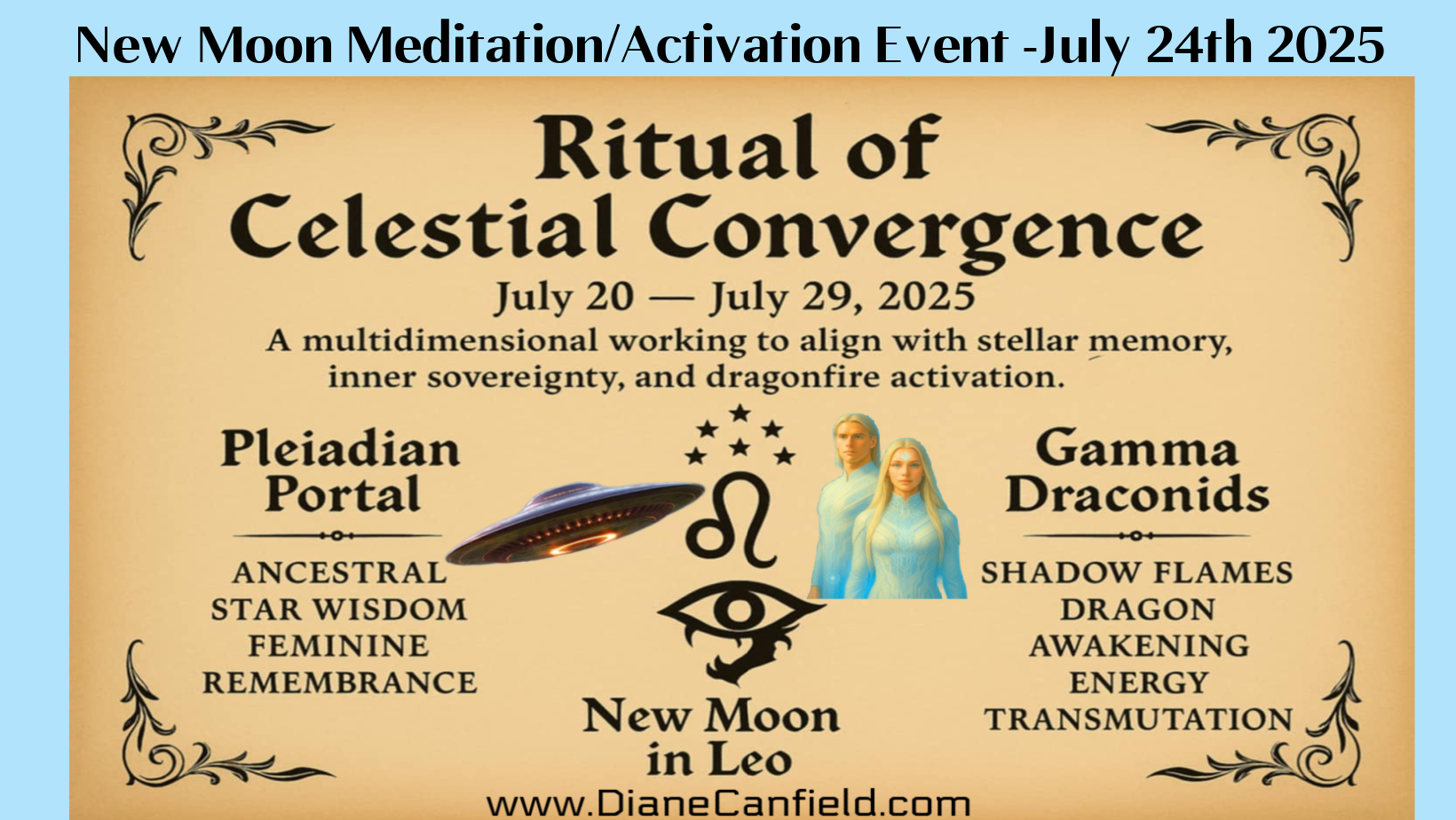 The Ceremony of Celestial Convergence / A New Moon Meditation, Activation and Galactic ...